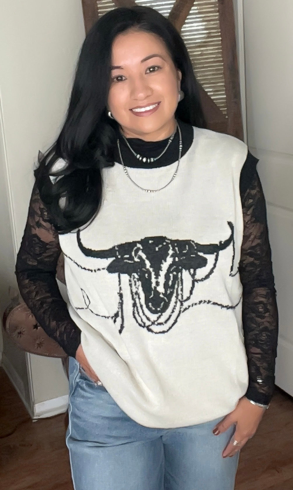 Lasso the Longhorn Vest – Wild Vaquera Boutique